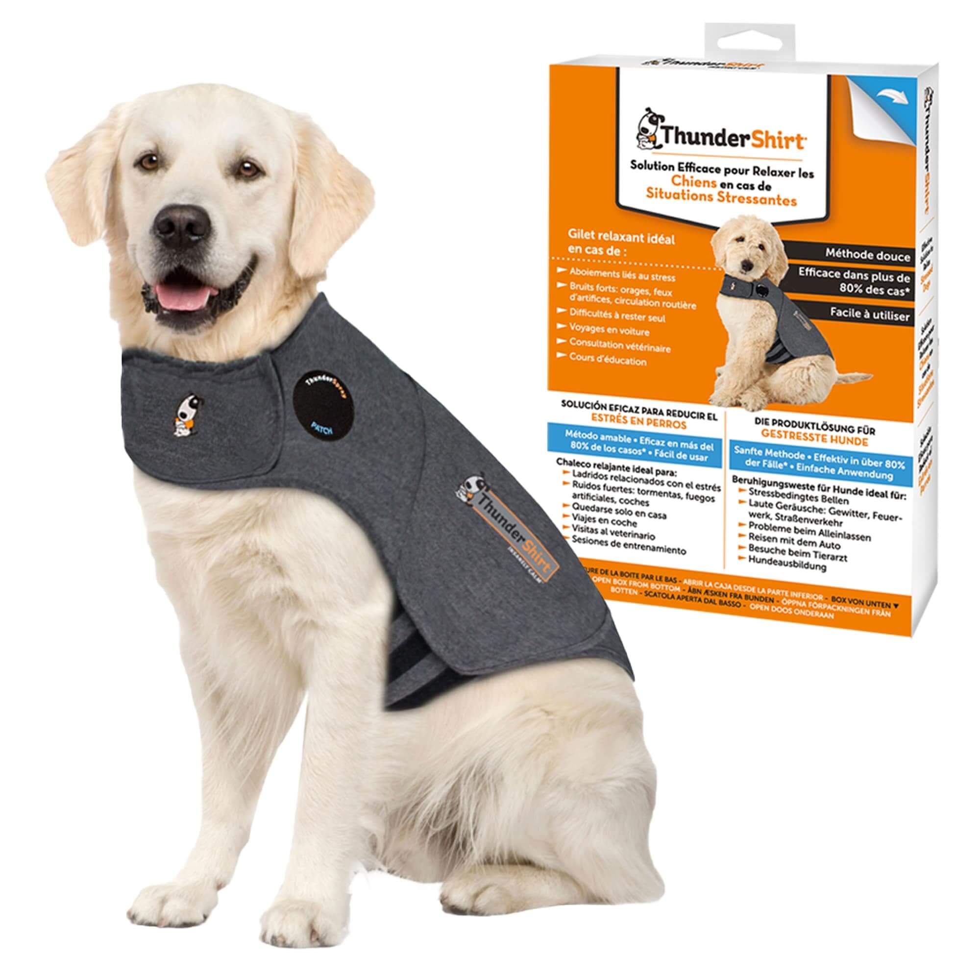 ThunderShirt : Gilet apaisant pour chien. Effet instantané.